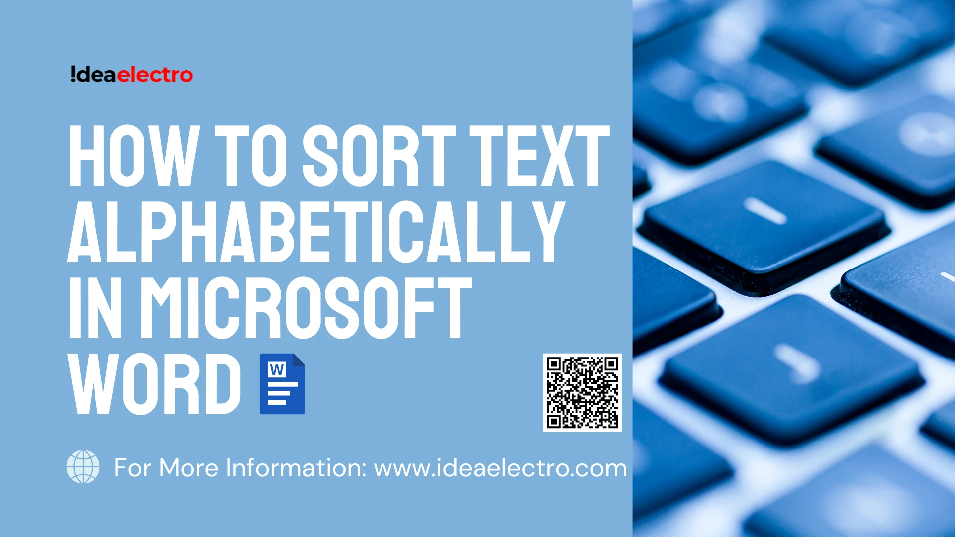 How to sort text alphabetically in Microsoft Word? - idea electro