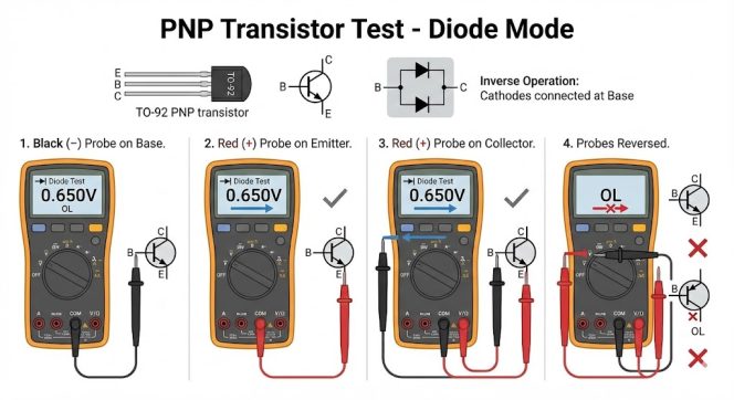 How to Test Transistor with Multimeter | Idea Electro