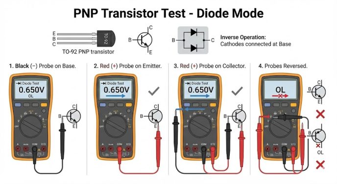 How to Test Transistor with Multimeter | Idea Electro