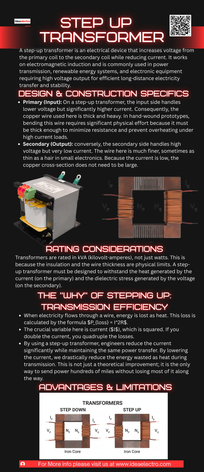 Step Up Transformer Explained | Idea Electro